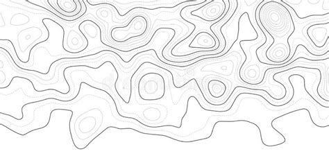 Contour Map Background Vector Geography Scheme And Terrain Topography Grid Map Stock Vector