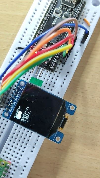 Display On Sh1107 Spi Oled With Rp2040 Using U8g2 In Arduino Framework Youtube