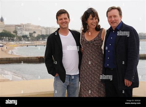 Jason Hughes Fiona Dolman And Neil Dudgeon Pose For The Photocall