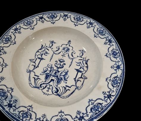 Jules Vieillard In Bordeaux Lot D Plates Service Moustiers Nineteenth