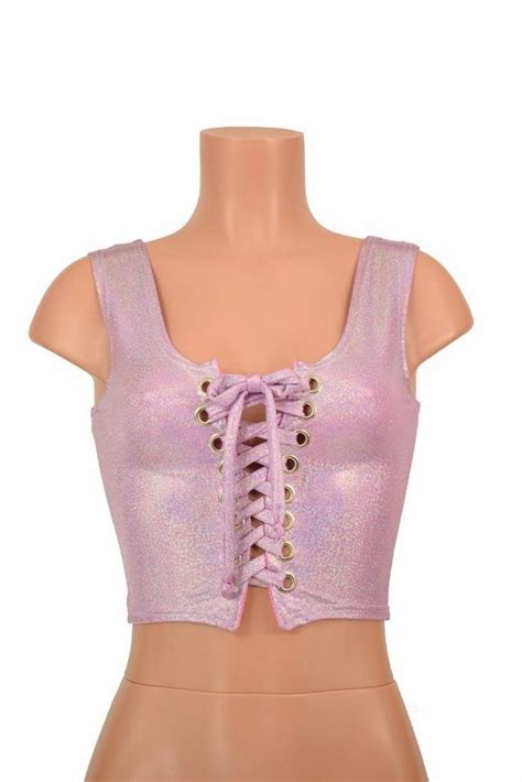 Build Your Own Lace Up Crop Tank Coquetry Clothing