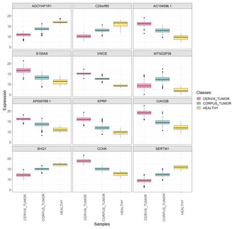 Genes Free Full Text Gene Expression Analysis For Uterine Cervix And Corpus Cancer