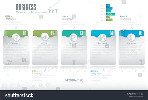 Timeline Infographic Vector Diagrams Graphs Presentation Stock Vector