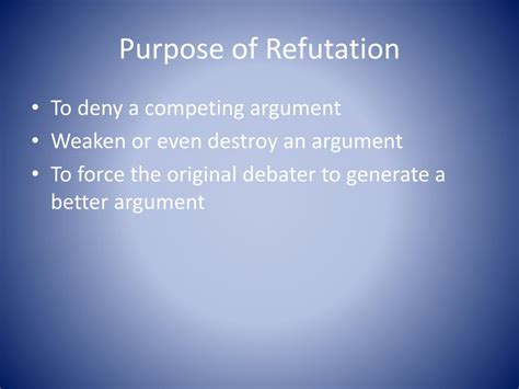 Ppt Refutation Powerpoint Presentation Free Download Id 2248815