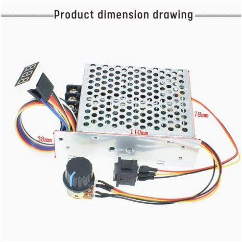 pwm motor speed controller dc 10 55v 60a speed controller cw ccw