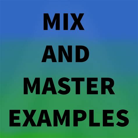 Stream Glenn Zekser Listen To Mix And Master Examples Playlist Online