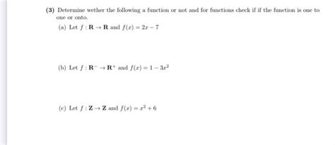 Solved Determine Wether The Following A Function Or Not Chegg Com