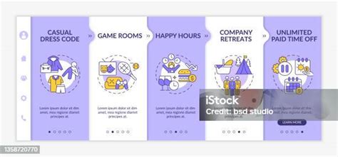Templat Onboarding Lingkungan Tempat Kerja Ilustrasi Stok Unduh
