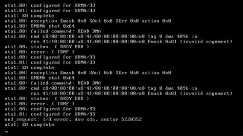 Centos Ata Failed Command Read Dma On Virtualized Hard Drive Under
