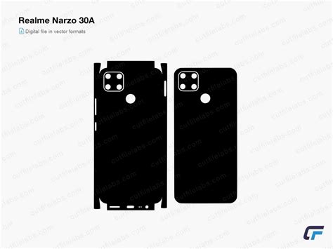 Realme Narzo 30a 2021 Cut File Template Cutfilelabs