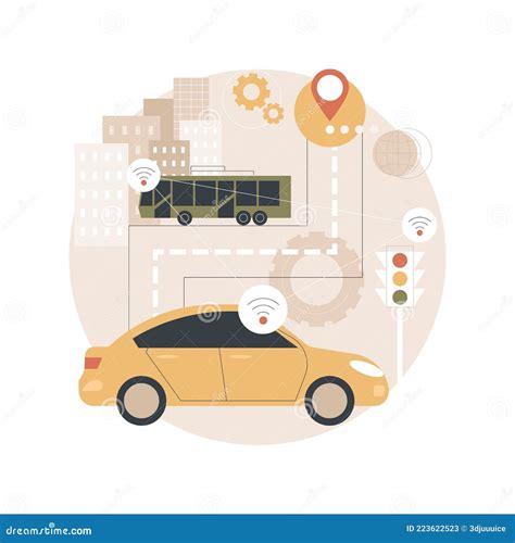 Intelligent Transportation System Abstract Concept Vector Illustration