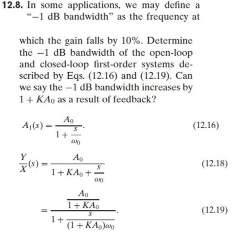 Solved 128 In Some Applications We May Define A “ 1 Db