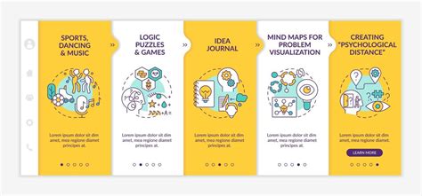 premium vector improving problem solving skills tips onboarding template