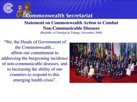 Ppt Non Communicable Diseases A Commonwealth Priority Powerpoint Presentation Id9581032