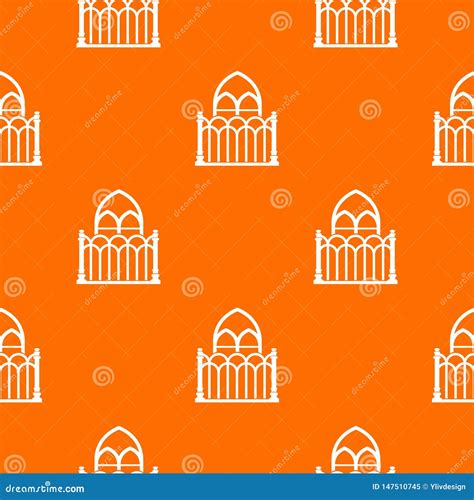 Architecture Pattern Vector Orange Stock Vector Illustration Of Outdoor Patio 147510745