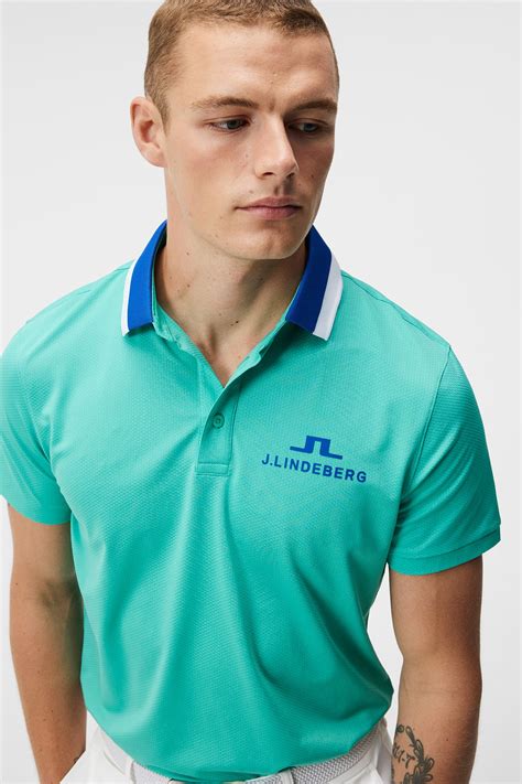 Benji Regular Fit Polo Bright Aqua Jlindeberg