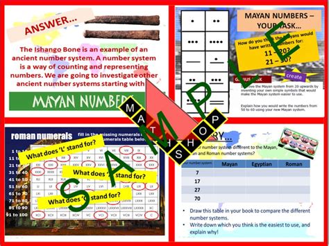 Number System Ancient Number Systems 2 Lessons Teaching Resources