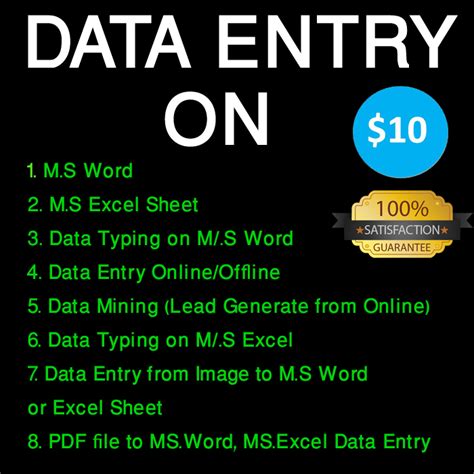 Ill Do Any Kind Of Data Entry In Excel Sheet Copy Past Data Collect