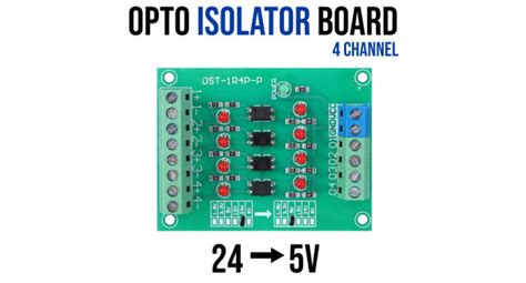 opto isolator 24 5v module micro robotics