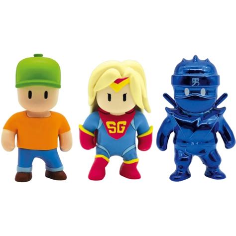 Set 3 Mini Figurine Stumble Guys 3d Seria 1 Mr Stumble Super Gal