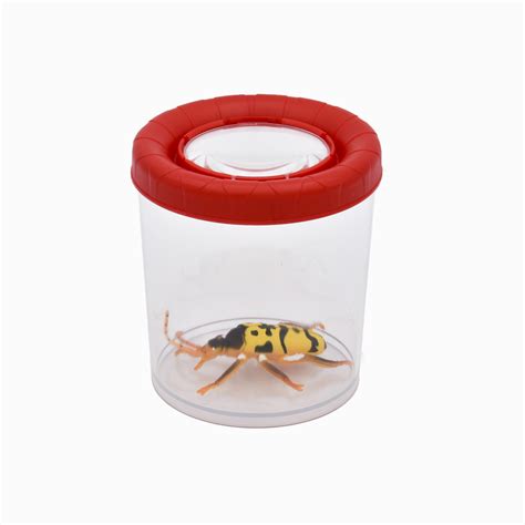 Méga boîte loupe insecte Navir rouge Capture et observation Boîte