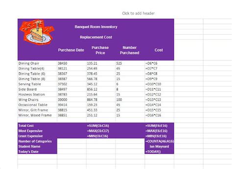 Ian S Blog Excel Chap Mid Banquet Solution