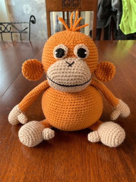 Crochet Pattern Orangutan Etsy