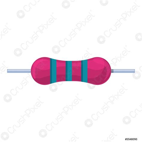 Digital Resistor Icon Cartoon Style Stock Vector 3548090 Crushpixel
