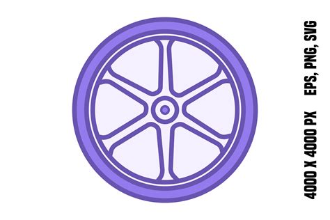 Colored Mag Wheel Icon Graphic By Yulidor · Creative Fabrica