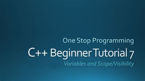 C Beginners Tutorial 7 For Absolute Beginners Youtube