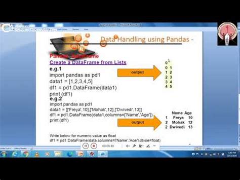 Create Data Frame In Pandas 12 YouTube