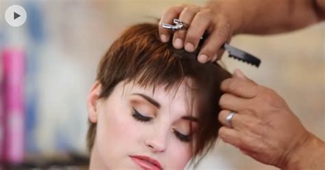 How To Cut Textured Bangs With A Razor Video