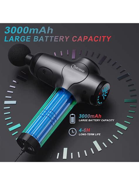 Cotsoco Muscle Massage Gun Lcd Display Deep Tissue Percussion Back Massager Gun Shein Usa