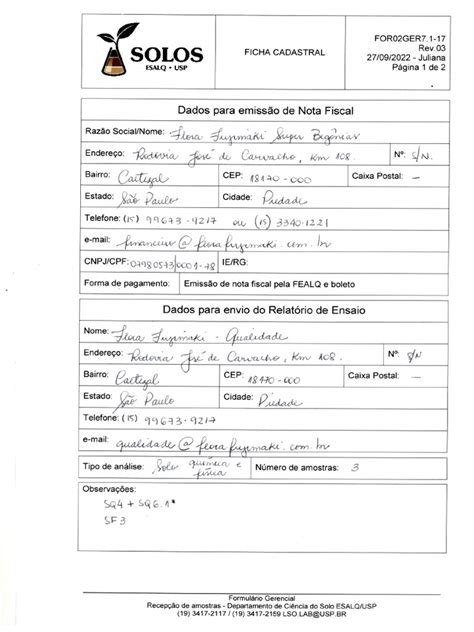 Análise De Solo Pdf