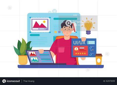 Best Ui Ux Designing Illustration Download In Png And Vector Format