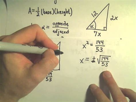 Trigonometric Functions To Find Unknown Sides Of Right Triangles Ex 1