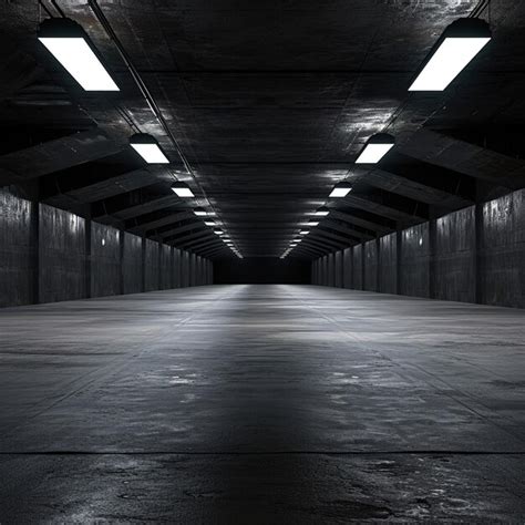 Premium Photo Empty Underground Background With Lighting