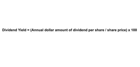 Learn How To Calculate Dividend Yield