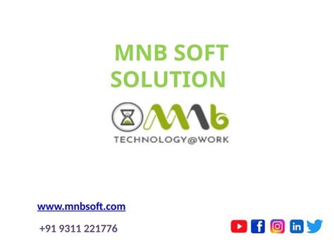 Software Development Service Mnb Soft Solution Ppt