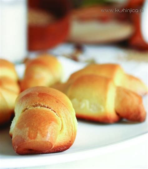 Mlečne kifle sa puterom Kuhinjica Cooking recipes Food Baking