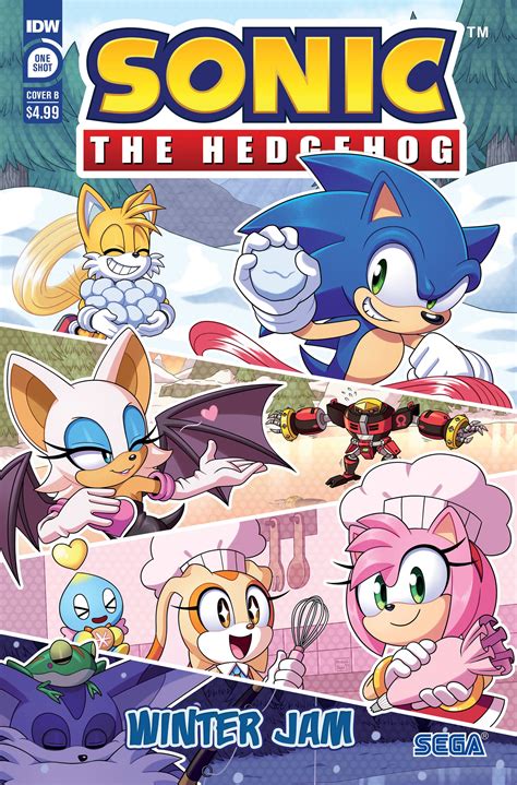 Sonic The Hedgehog Winter Jam 1 Oz Cover Fresh Comics