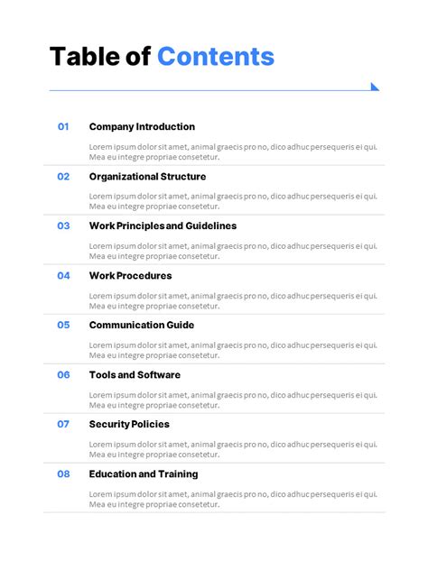 Company Operations Manual Easy Slides Design