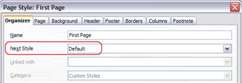 Setting Up Basic Page Layout Using Styles Apache Openoffice Wiki