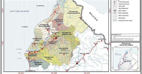 Gambar Peta Kabupaten Sambas 39 Koleksi Gambar