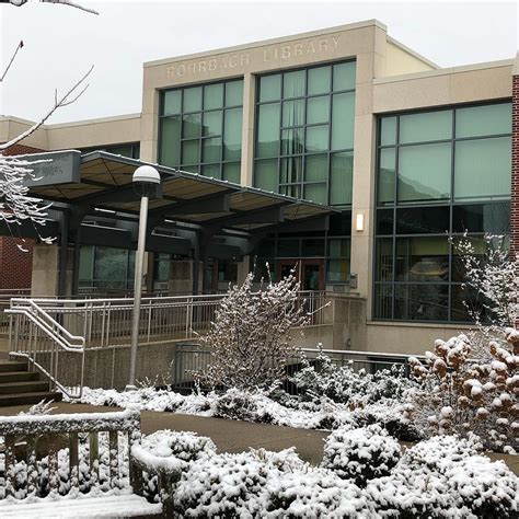 The Library Is In A Winter Wonderland Rohrbach Library