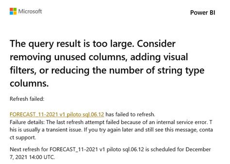 Scheduled Update Issu Connecting Power Bi X Microsoft