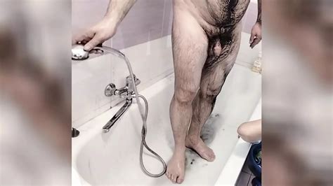 Amateur Couple Takes A Bath Wife With Hairy Pussy Big Ass Big Tits