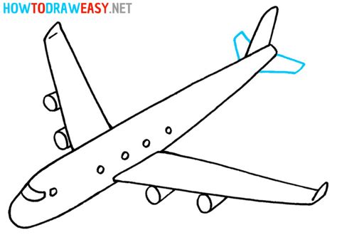 How To Draw A Plane How To Draw Easy
