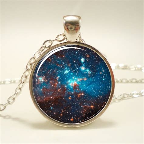 Galaxy Necklace Heavenly Nebula Pendant Stars And Universe Jewelry