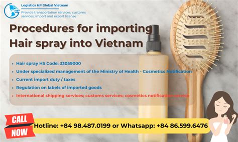 Import Duty And Procedures For Hair Spray To Vietnam Hp Global